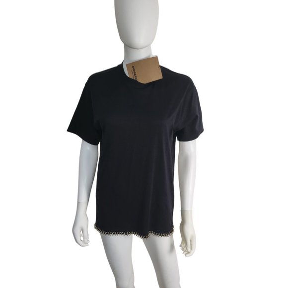 Burberry | Tops | Womens New With Tags Burberry Loop Embellished Black ...